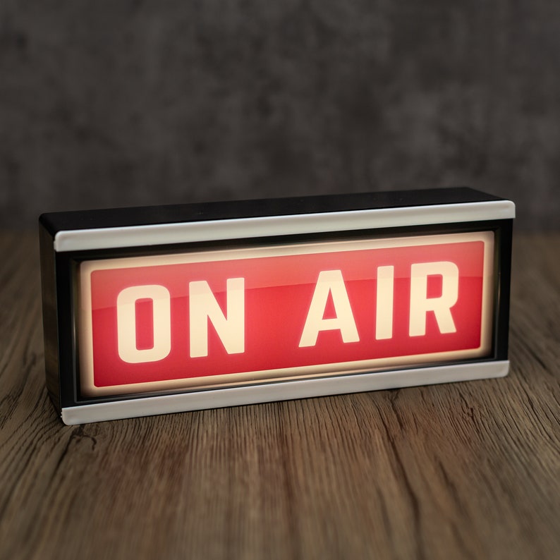 Light up on Air Sign Illuminated Music Film Entertainment - Etsy