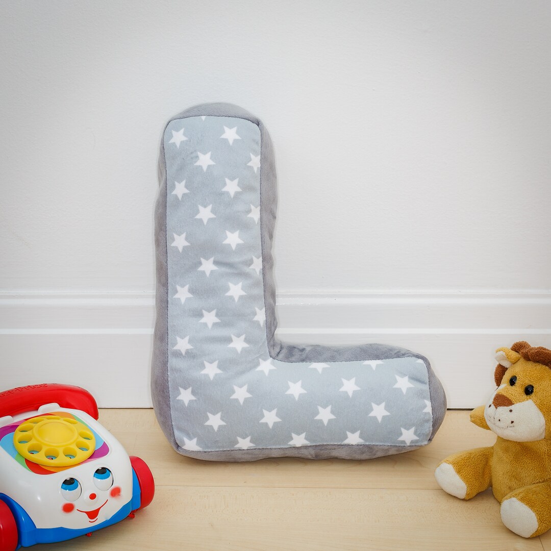 Letter Cushion L Letter Pillow L Personalised Cushion Initial Cushion ...