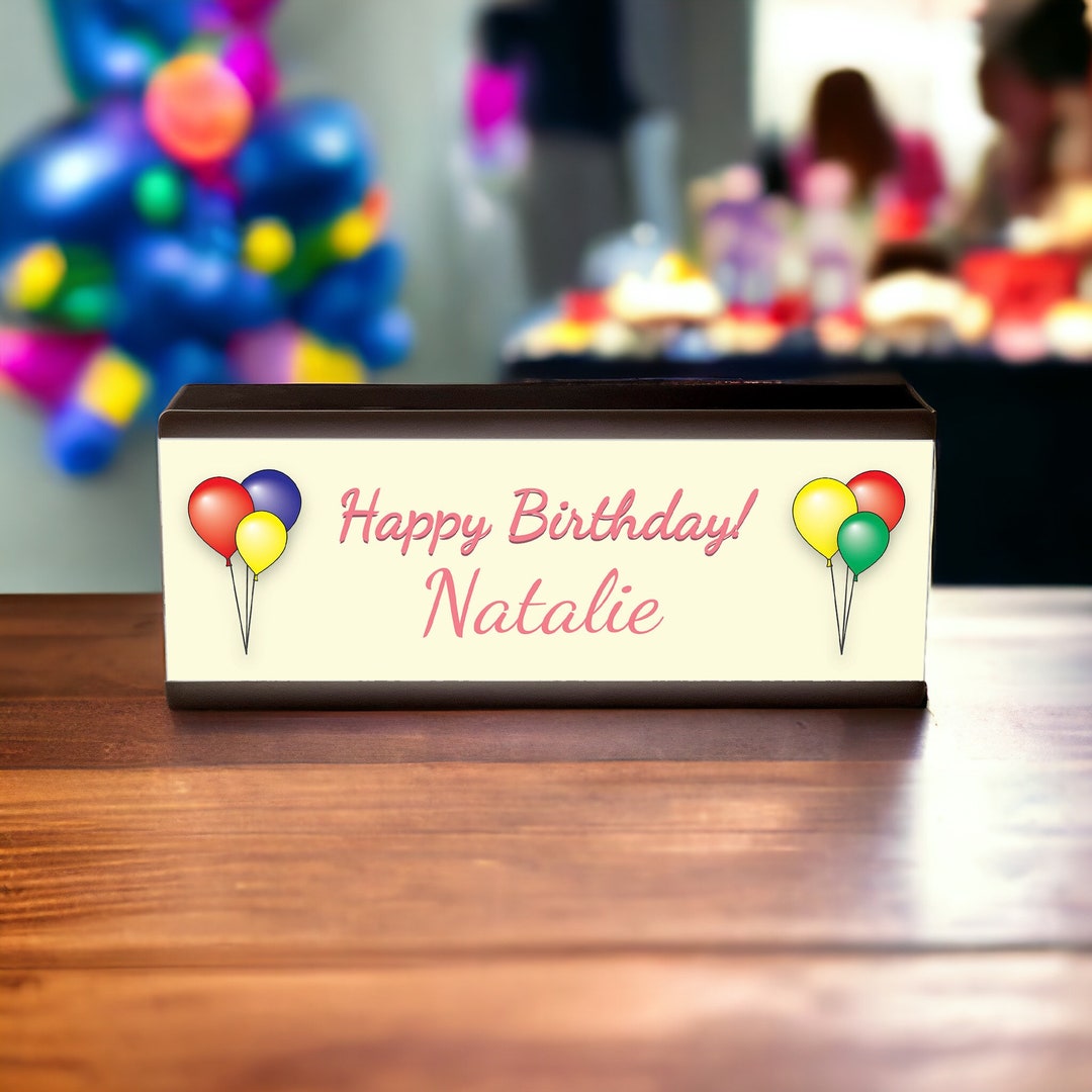 Personalised Room Light Happy Birthday - LED Party Celebration Light ...