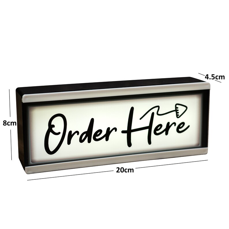 Light up Order Here Sign Illuminated LED Shop Front Queue - Etsy