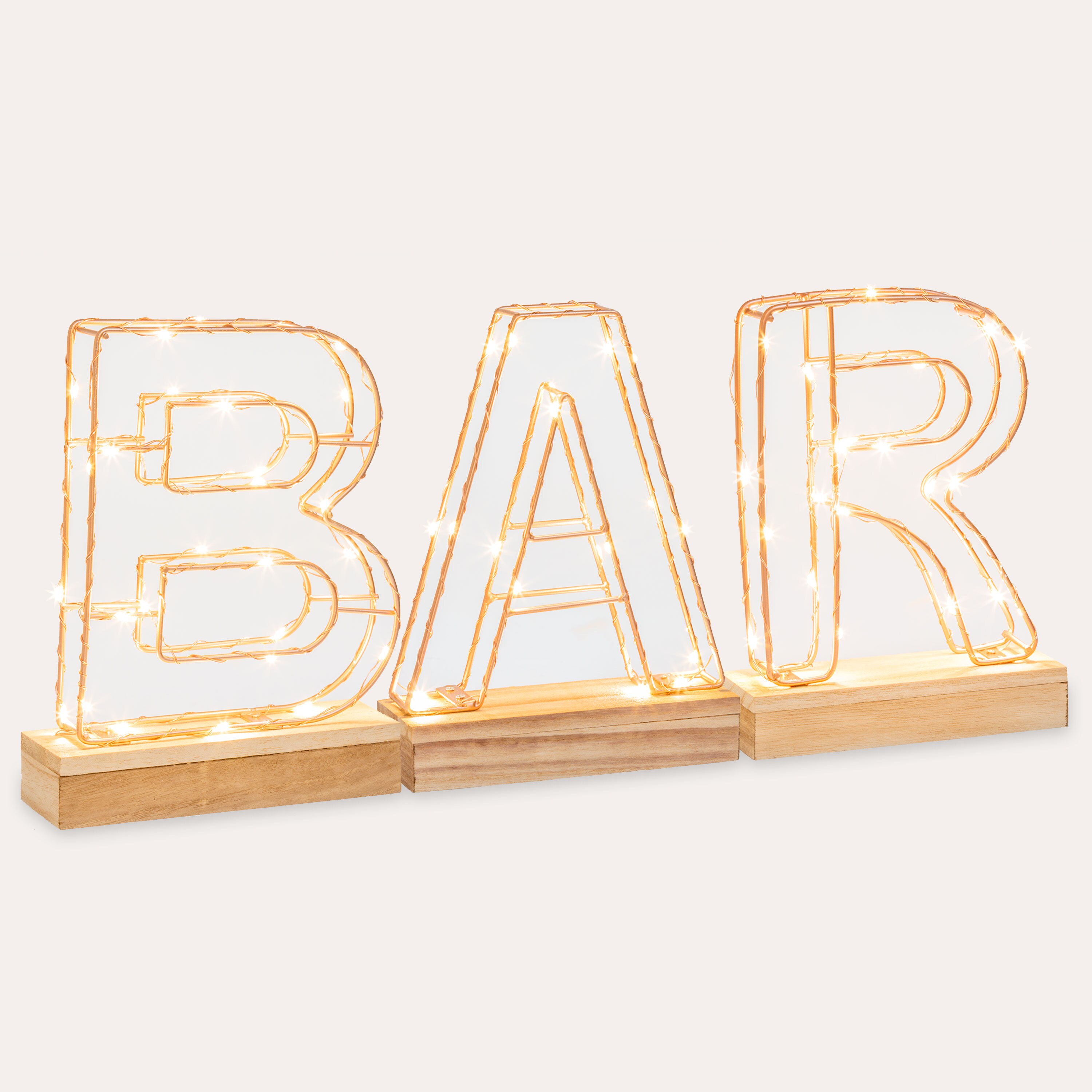 BAR Sign Light up Letters Present for Mum Man Cave Home - Etsy UK