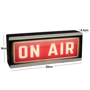 Light up on Air Sign - Illuminated Music Film Entertainment Room Light ...