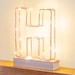 Light up Letter H Custom Name Copper Light up Letter Bedroom Living ...