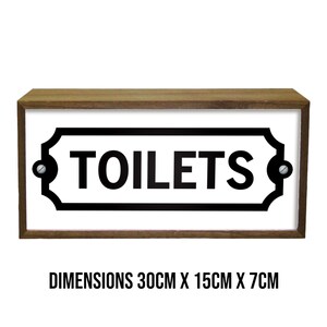 Light Box Toilets Sign | Illuminated LED Bathroom Signage | Commercial ...