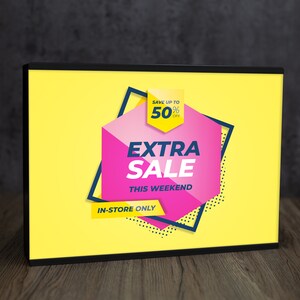 Logo Light Box XL A4 Custom Design Print Lighting Illuminated Custom ...