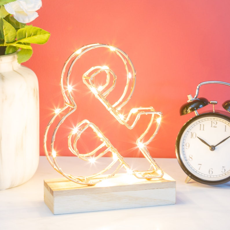 Light up Letter & Custom Name Copper Light up Letter - Etsy