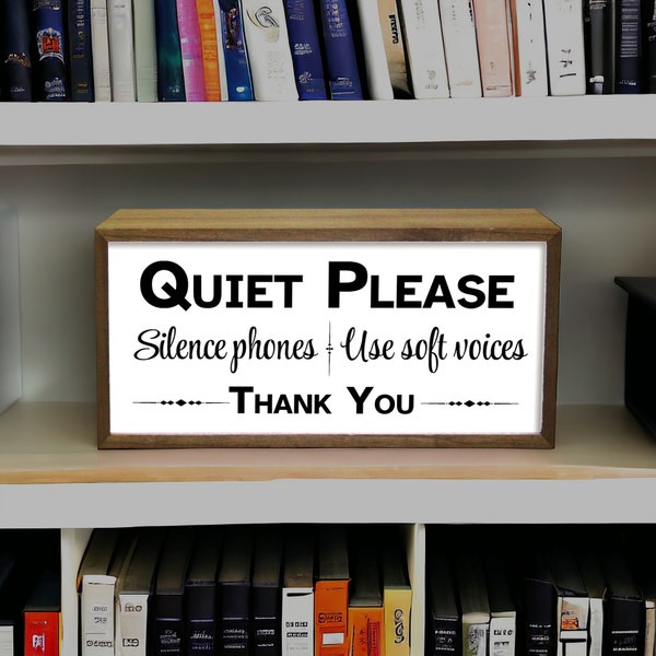 Quiet Please Sign - Etsy