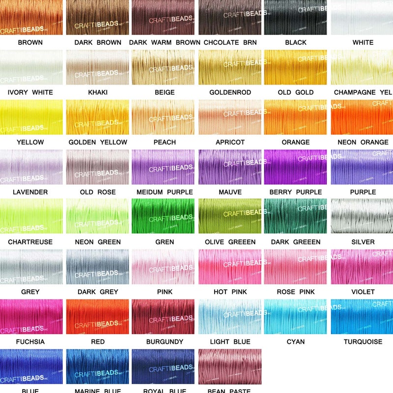 Silver Satin Rattail Cord - Etsy