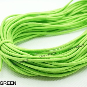 4MM Nylon Coated Round Elastic Cord Stretch Stretchable Beading Mala ...