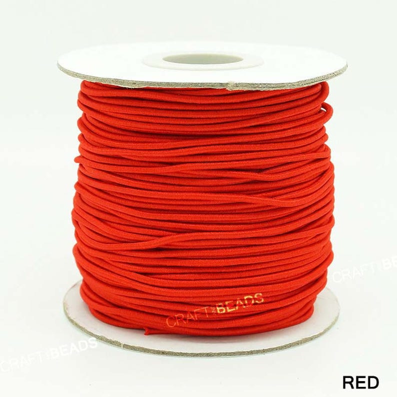 1MM 1.2MM 1.5MM 2MM 3MM Nylon Coated Round Elastic Cord - Etsy