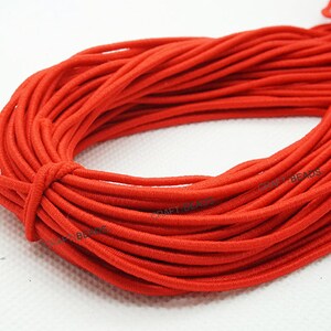 4MM Nylon Coated Round Elastic Cord Stretch Stretchable Beading Mala ...