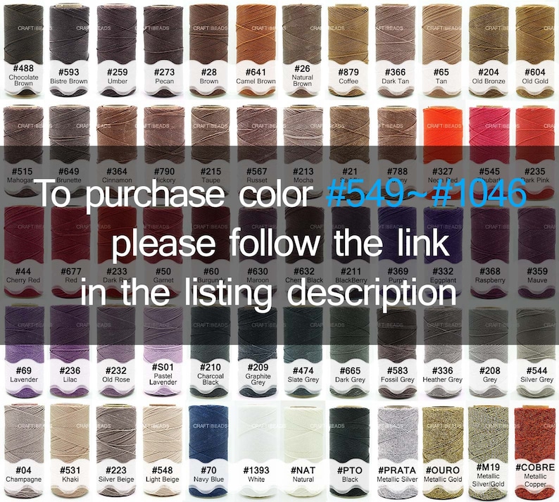 126 Colors Linhasita 1MM Waxed Polyester Cord Macrame Knotting - Etsy