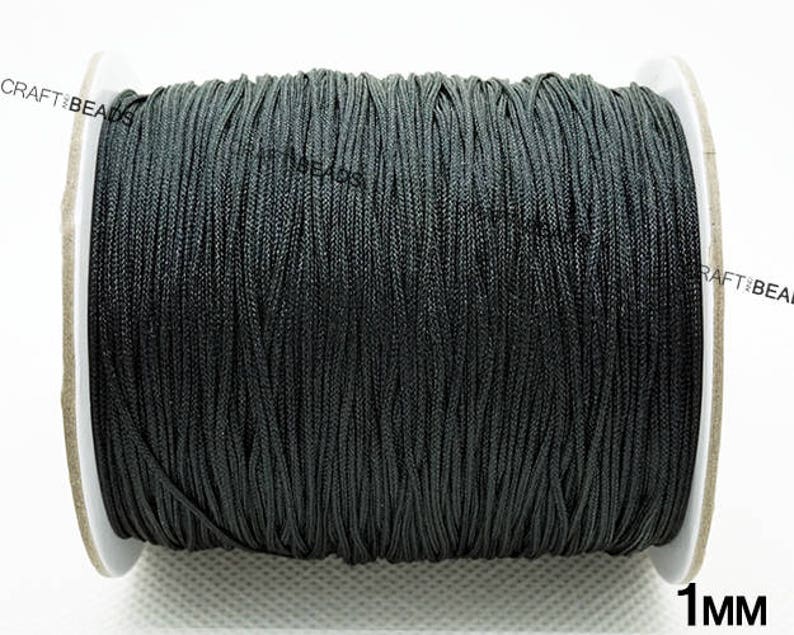 0.4MM 0.8MM 1MM 1.5MM 2MM - Black Chinese Knot Nylon Shamballa Macrame ...
