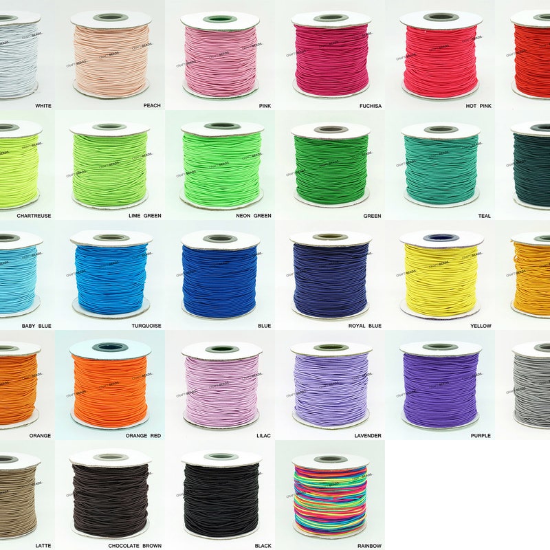 1 Mm Elastic Stretch Cord - Etsy