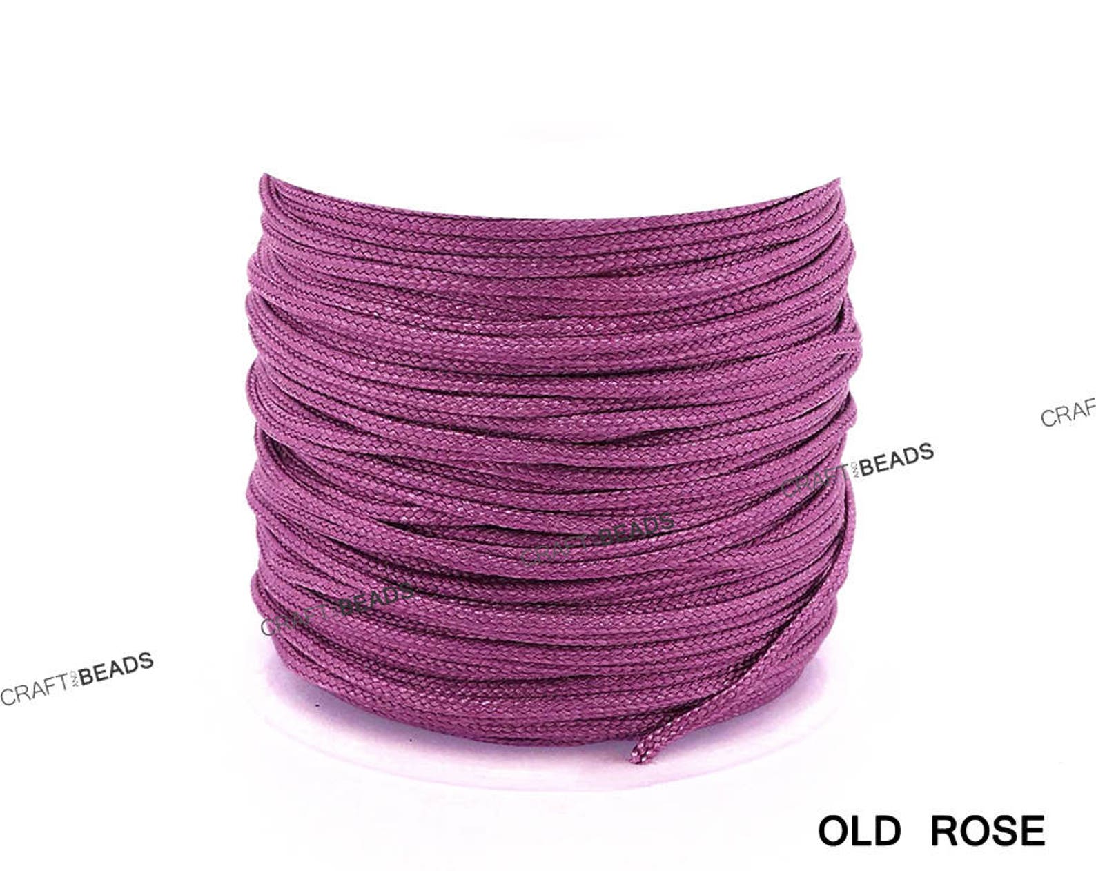 1.5MM Chinese Knot Nylon Cord Shamballa Macrame Beading Kumihimo String ...