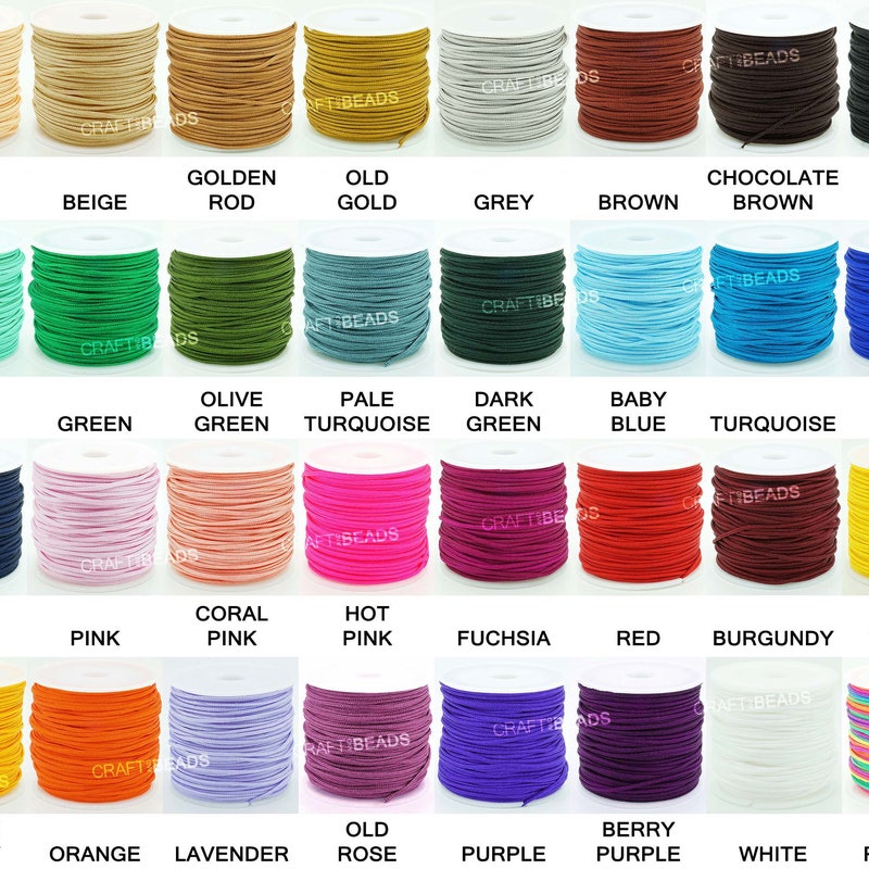 1 Mm Nylon Braided Cord - Etsy