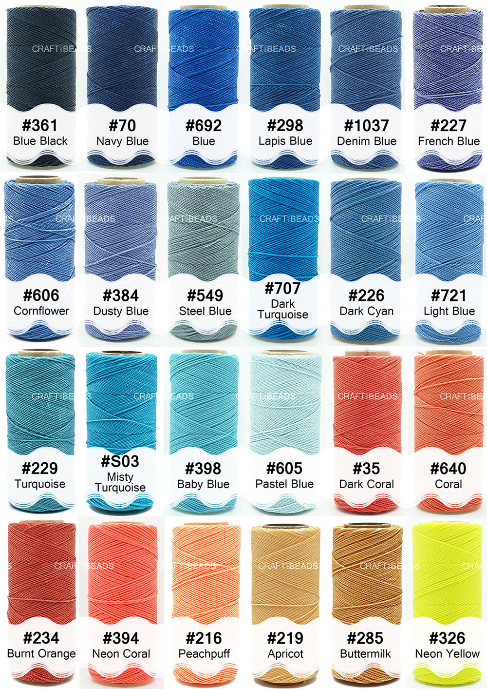 126 Colors Linhasita 1MM Waxed Polyester Cord Macrame Knotting - Etsy