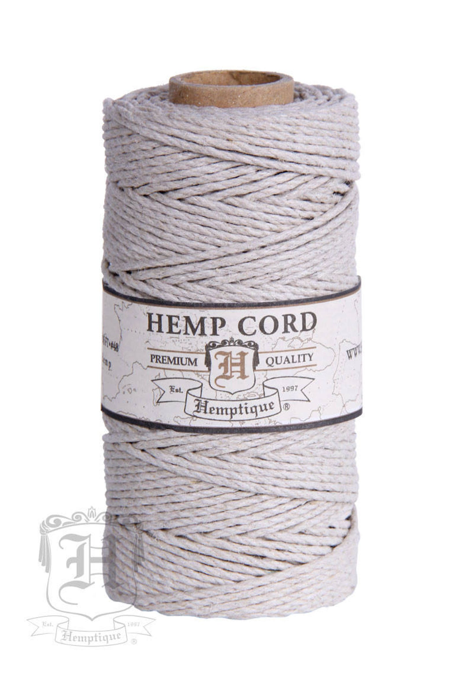2MM Solid Polished Hemp Twine Hemptique Cord Macrame String Artisan ...