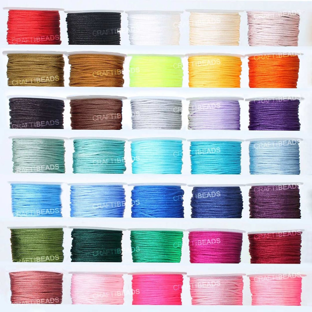 1.5MM Superior Quality Nylon Chinese Knot Cord Shamballa Macrame ...