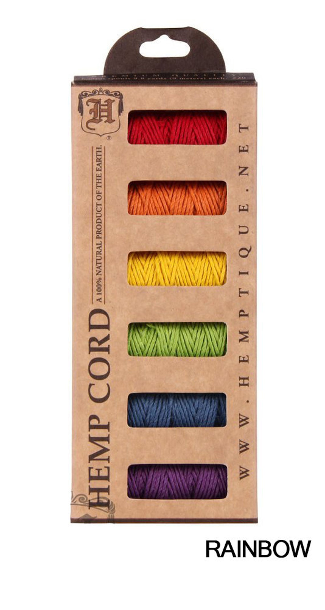 6 Mini Spool Set 1MM Hemptique Polished Hemp Cord Twine | Etsy