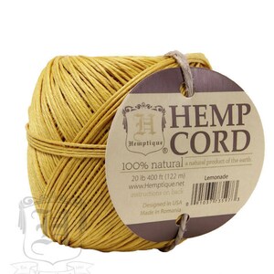 1MM Polished Hemp Twine Ball Hemptique Cord Solid Variegated Macrame ...