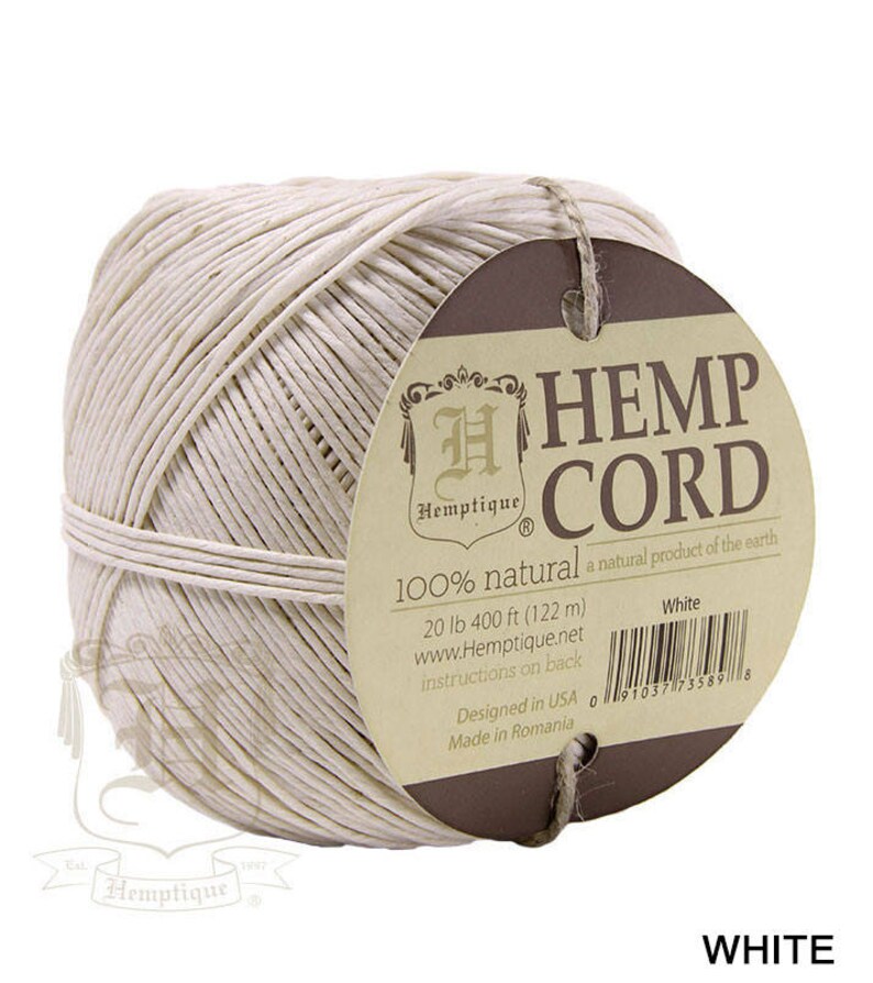 1MM Polished Hemp Twine Ball Hemptique Cord Solid Variegated Macrame ...