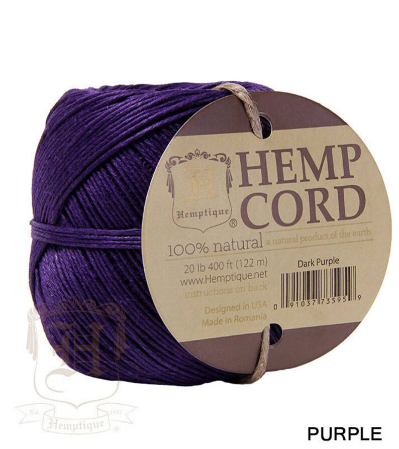 1MM Polished Hemp Twine Ball Hemptique Cord Solid Variegated Macrame ...
