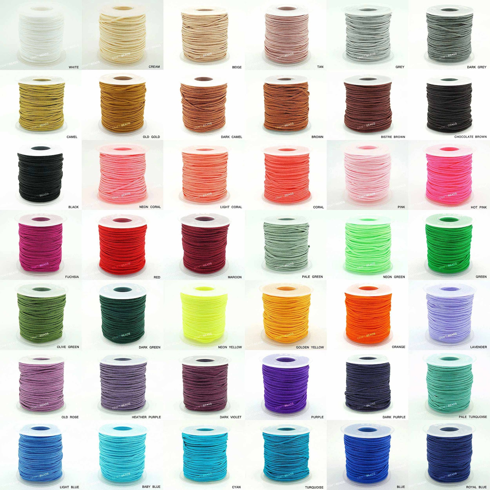 1.5MM Superior Quality Nylon Chinese Knot Cord Shamballa Macrame ...