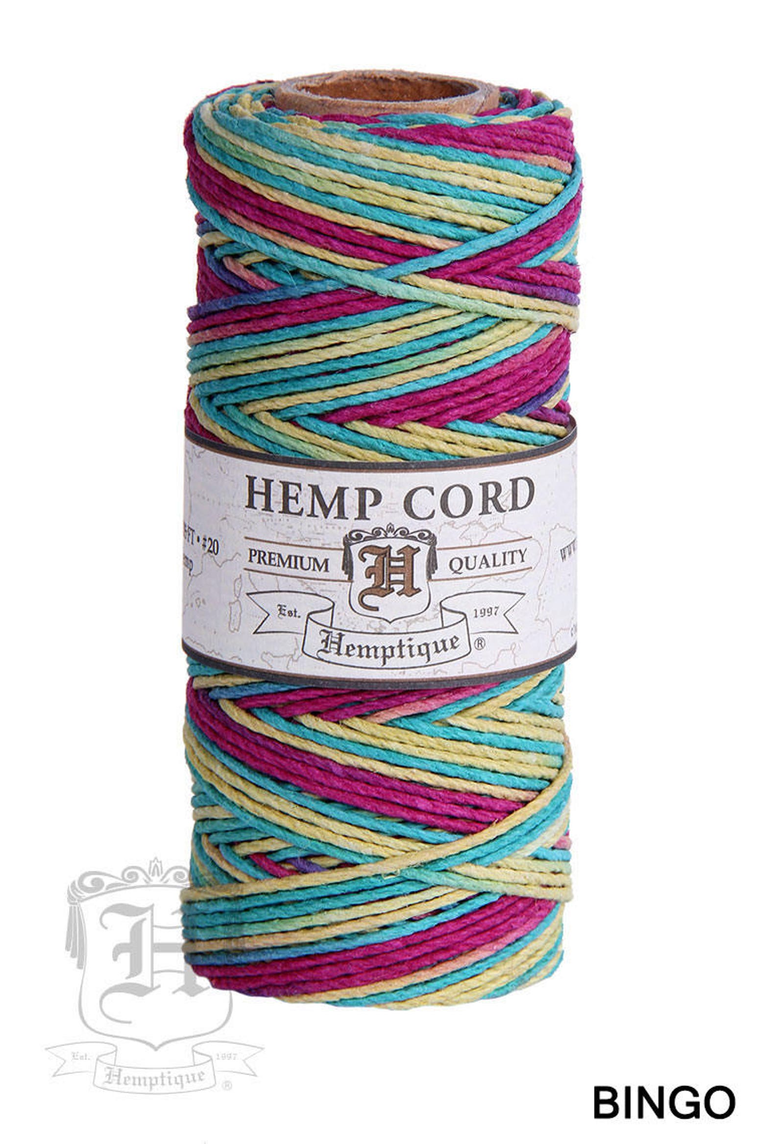 1MM Variegated Polished Hemp Twine Hemptique Cord Macrame - Etsy