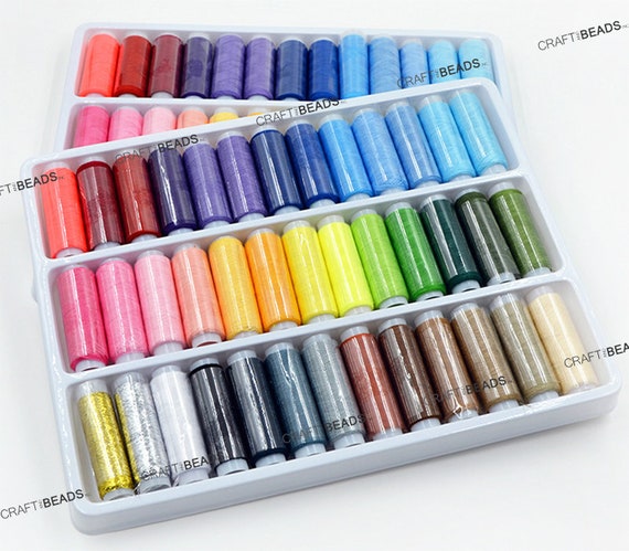 39pcs Assorted Mix Colors Sewing Quilting Thread Polyester | Etsy