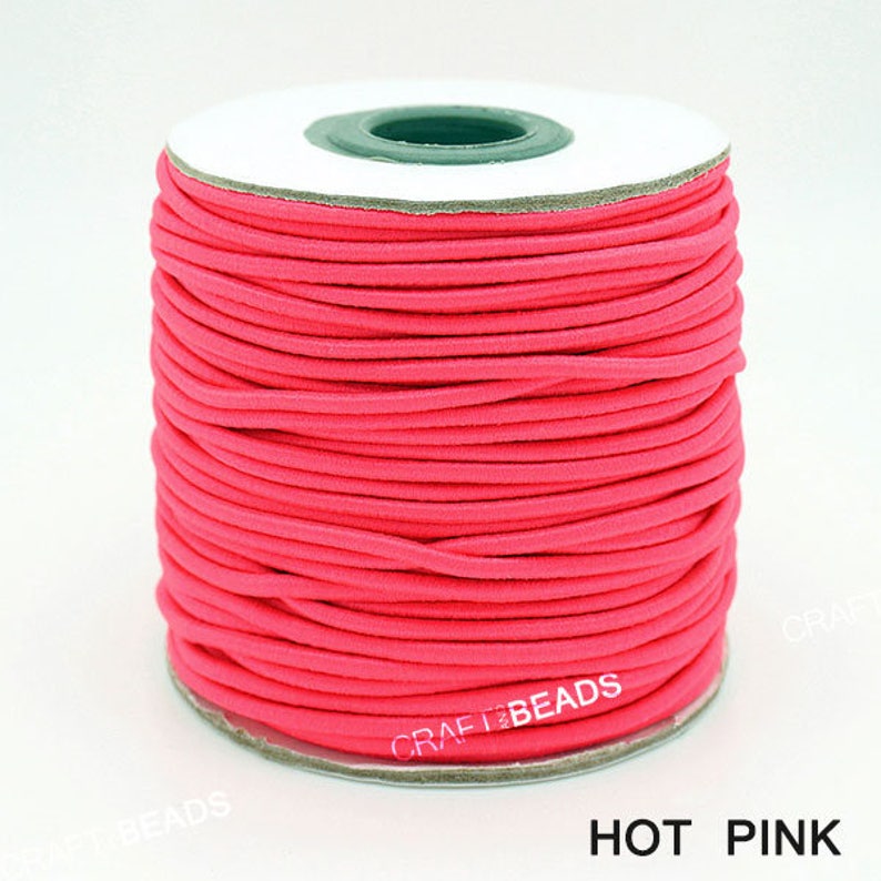 2MM Nylon Coated Round Elastic Cord Stretch Beading Mala | Etsy