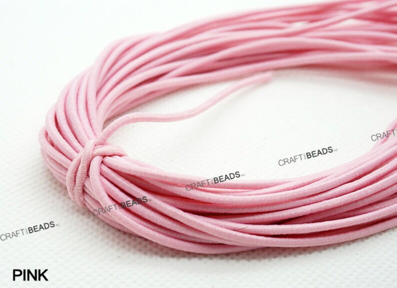 1MM Nylon Coated Round Elastic Cord Stretch Stretchable - Etsy