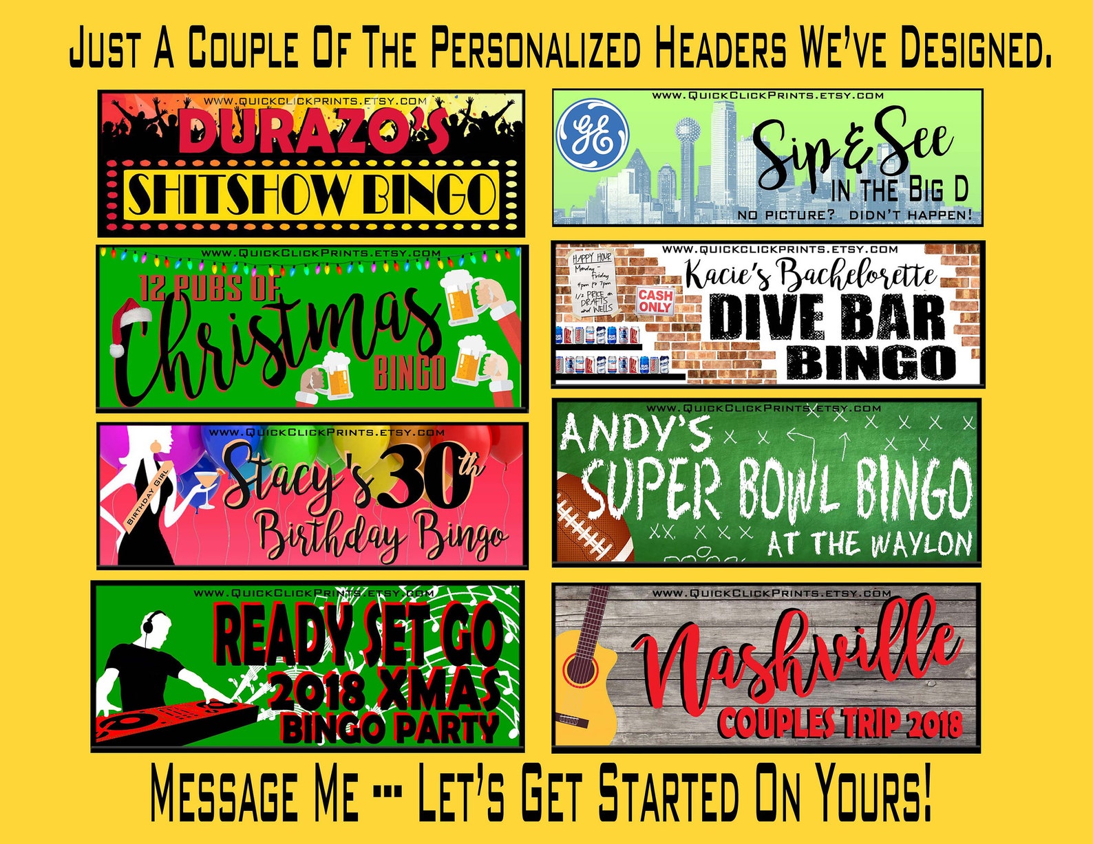 Birthday Bingo -30 Cards -birthday Dares - Birthday Party Games ...