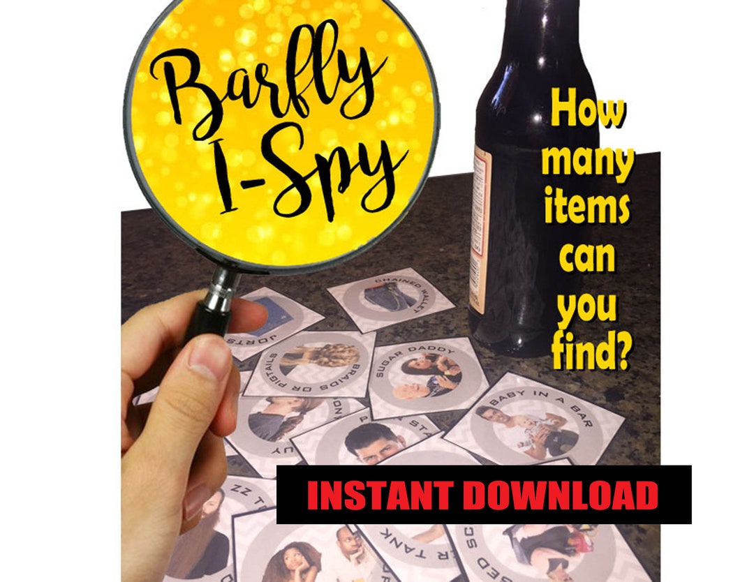 Barfly I-spy -108 Cards -pub Crawl Game -people Watching/drinking Game ...