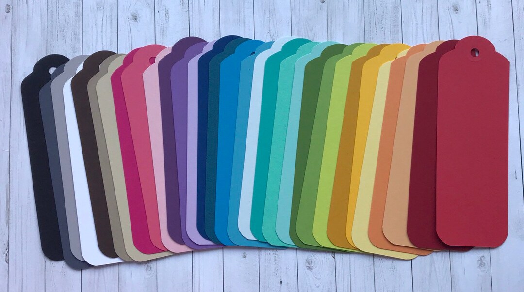 30 Blank Colored Bookmarks and Ribbons - PICK YOUR COLORS! - Etsy