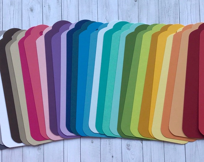 30 Blank Colored Bookmarks and Ribbons PICK YOUR COLORS - Etsy