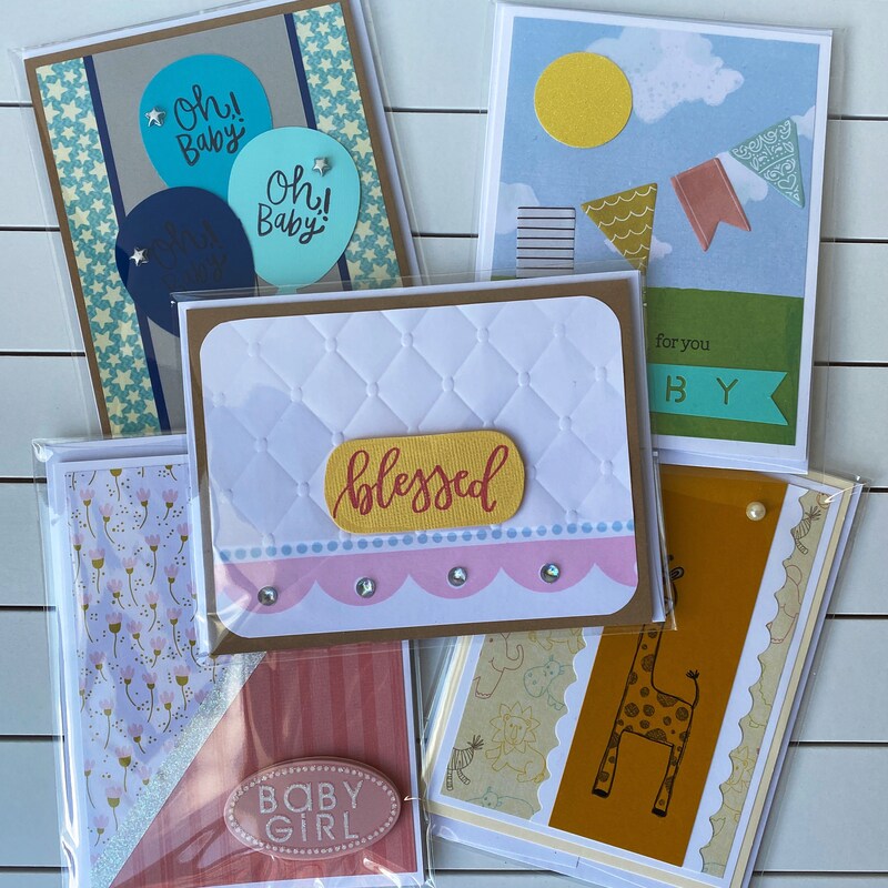 Handmade Baby Card - Etsy