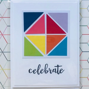 Colorful Handmade Cards - Set of 5 - Etsy