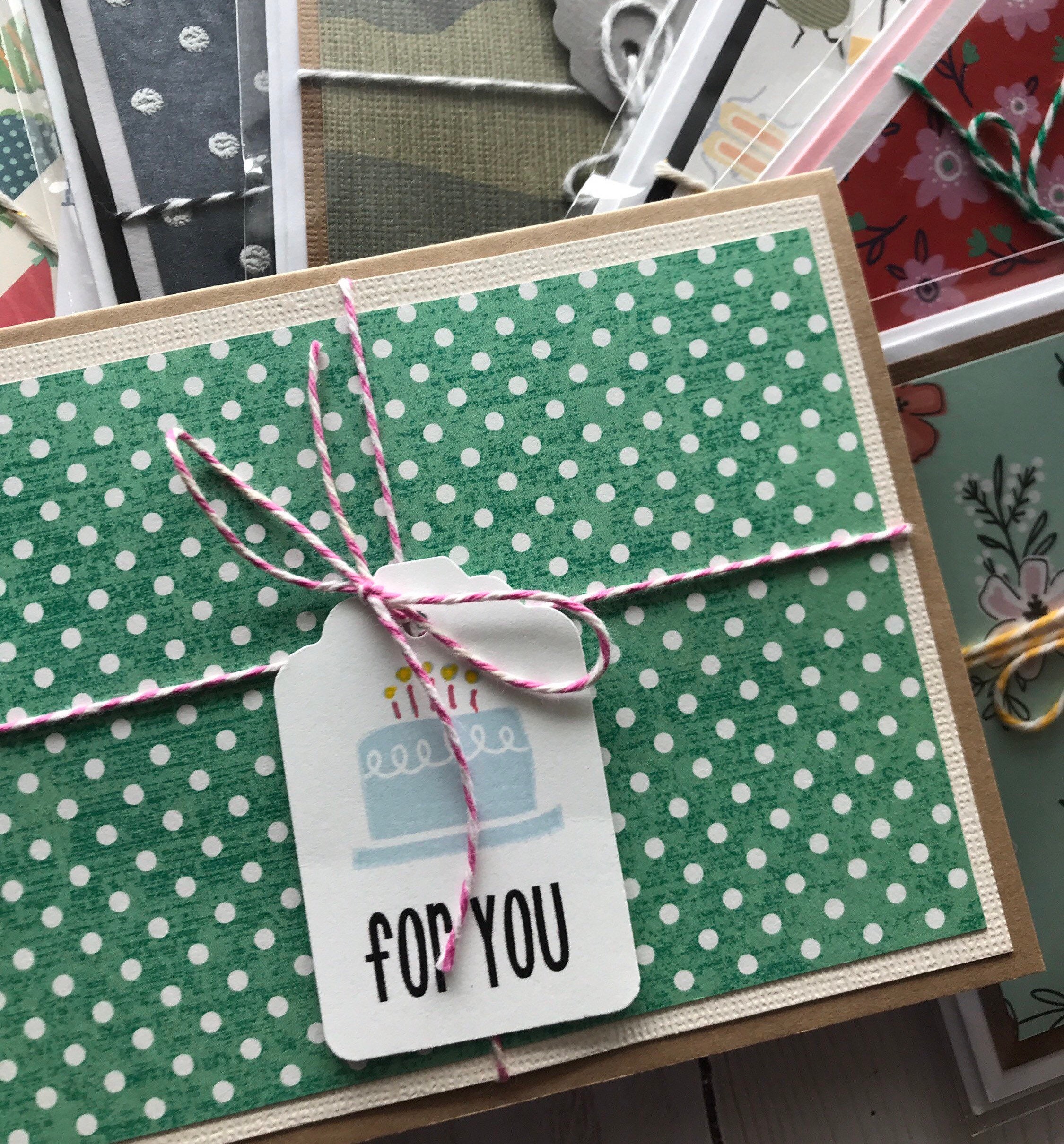 Handmade JUST FOR YOU Cards Set of 8 - Etsy