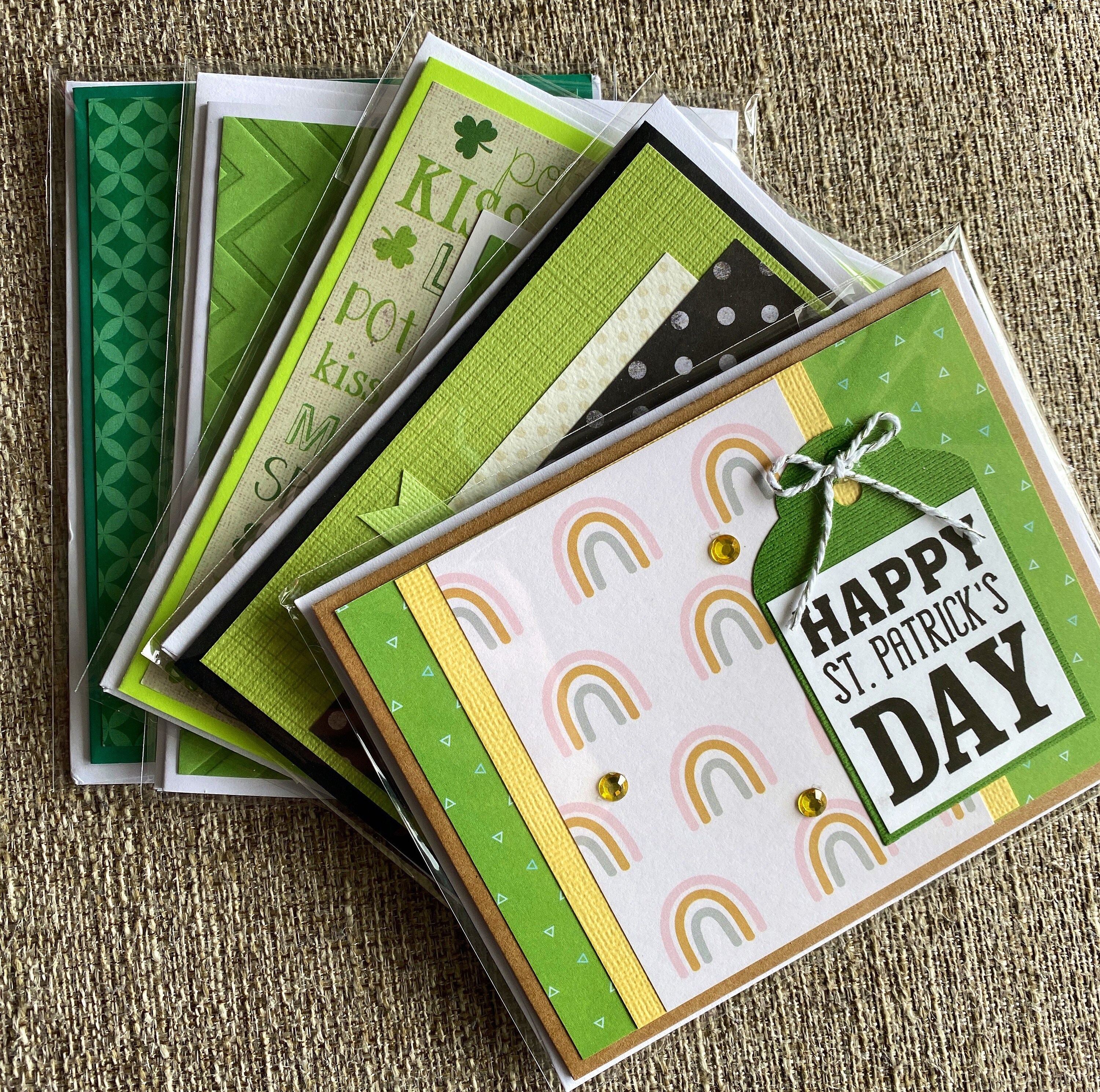 Handmade ST. PATRICKS DAY Cards - Set of 5 - Etsy