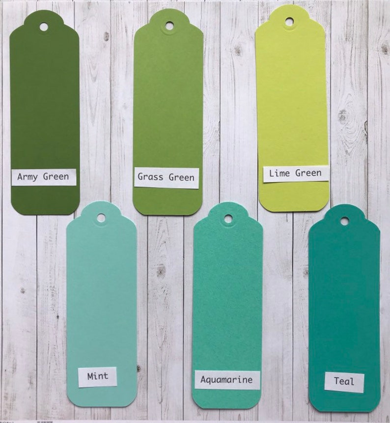 30 Blank Colored Bookmarks and Ribbons PICK YOUR COLORS - Etsy