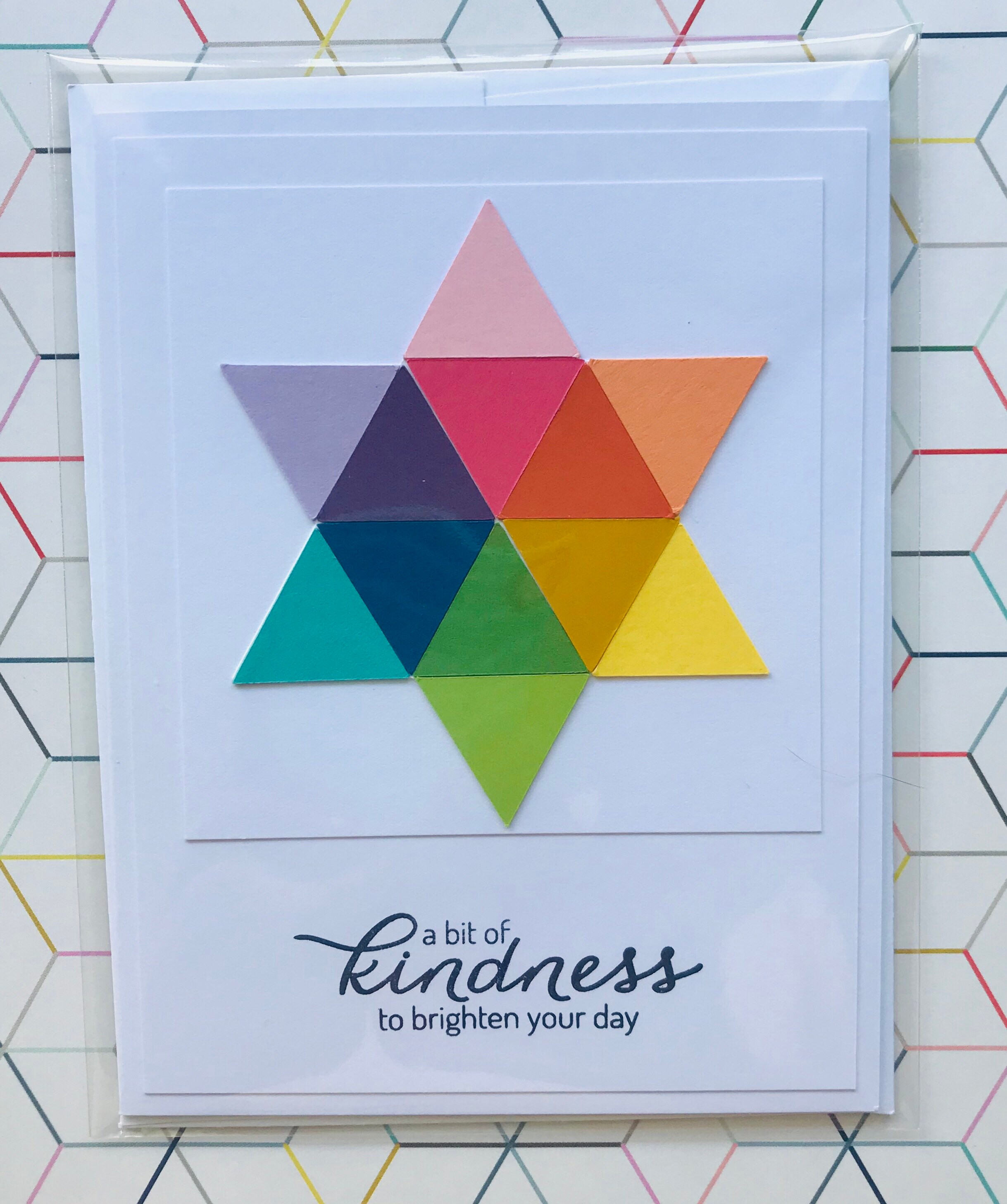 Colorful Handmade Cards Set of 5 - Etsy