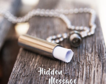 Secret Message Necklace - Etsy