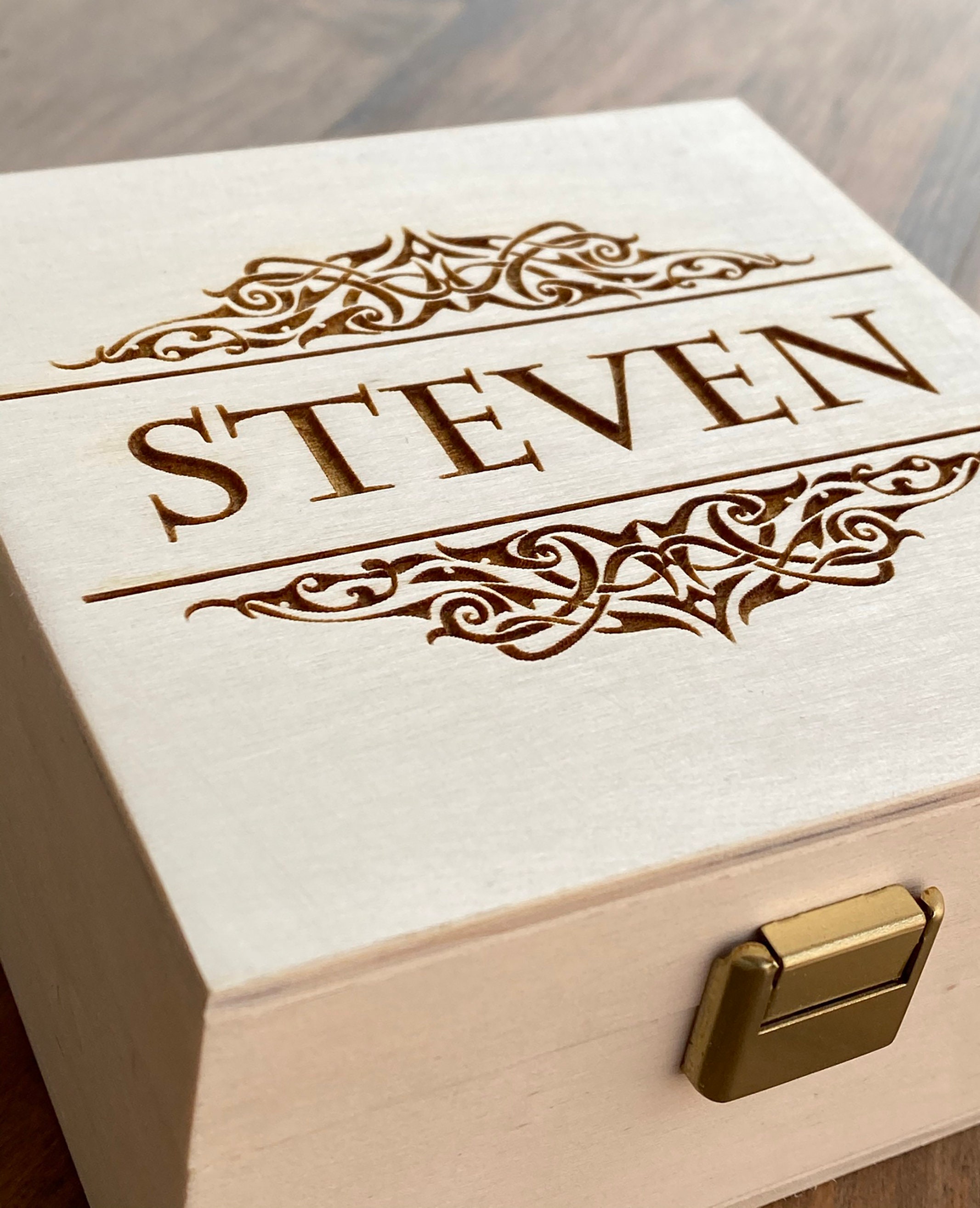 Small Wooden Trinket Box Custom Wooden Memory Box Christmas - Etsy