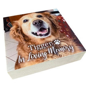 Dog Memory Box Keepsake Box Pet Memorial Gift Dog Memorial Gift ...