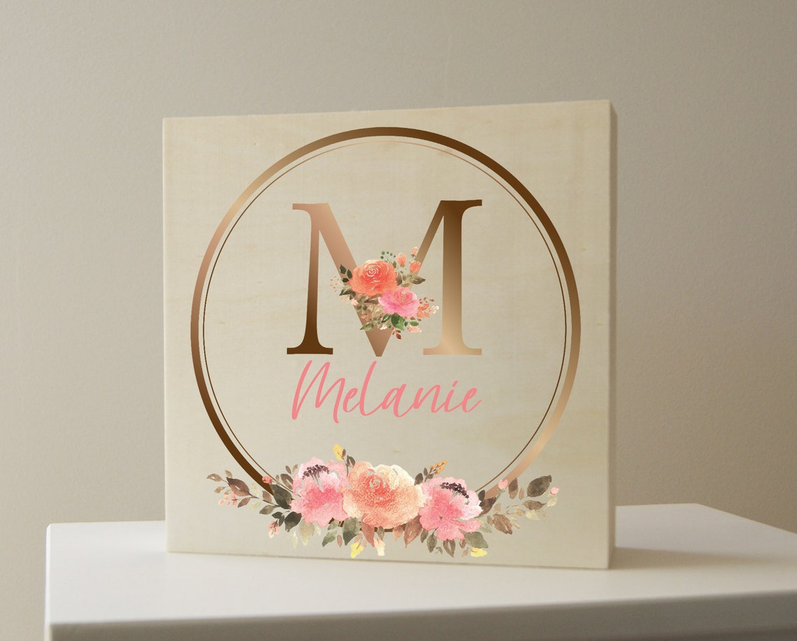 Personalized Memory Box Keepsake Box Floral Monogram Box | Etsy