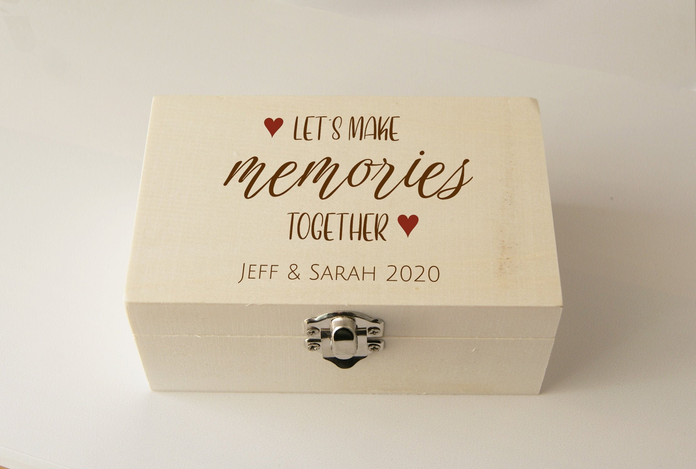 Personalized Memory Box Wooden Memory Box Boyfriend Gifts | Etsy