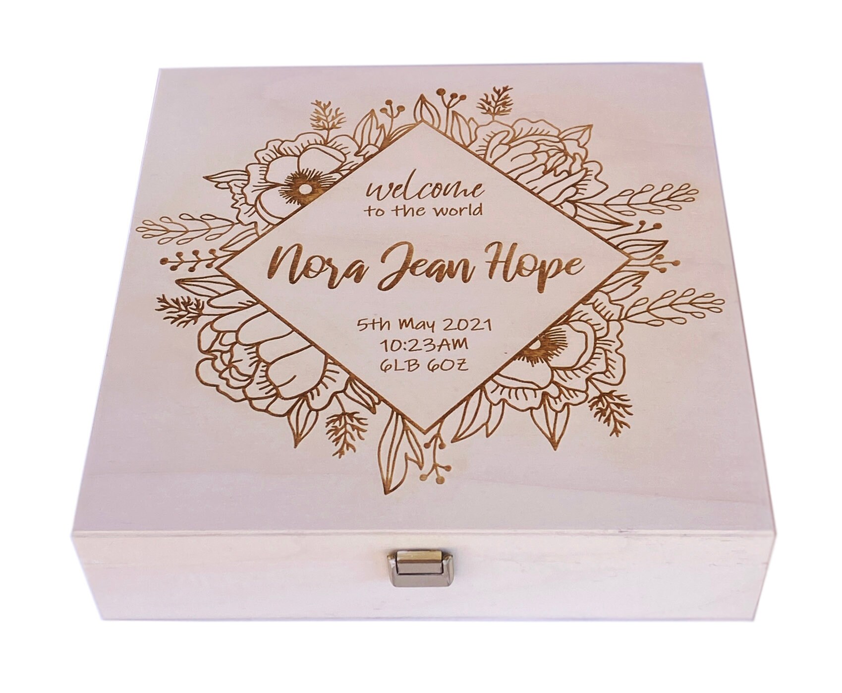 Baby Memory Box Baby Keepsake Box New Baby Girl Gift Birth | Etsy