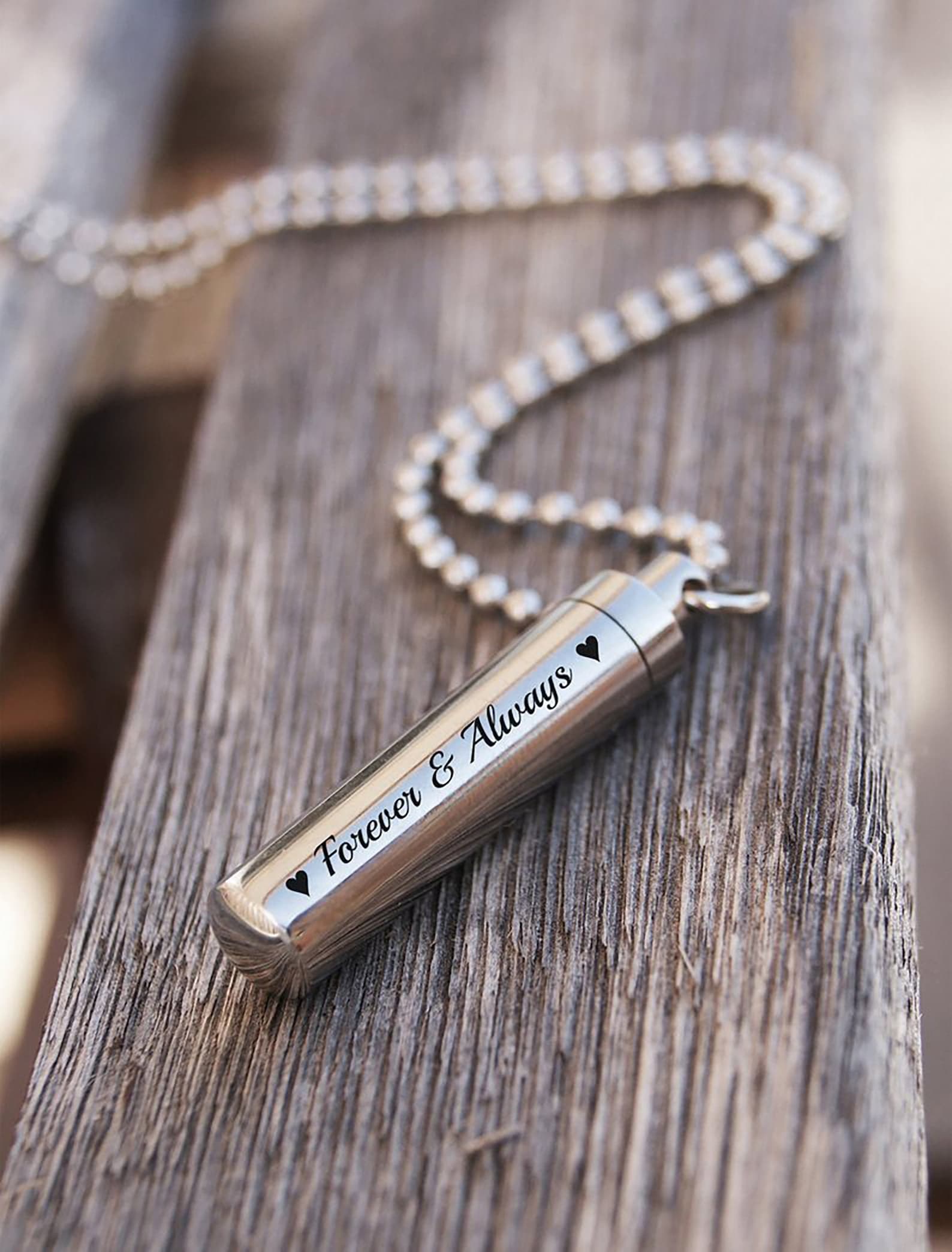 Cremation Jewelry Necklace Ashes Necklace Memorial Necklace Capsule ...
