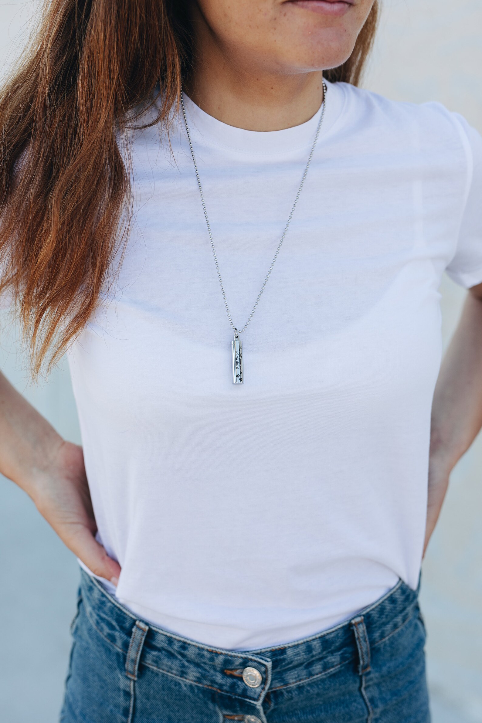 Cremation Jewelry Necklace Ashes Necklace Memorial Necklace Capsule ...